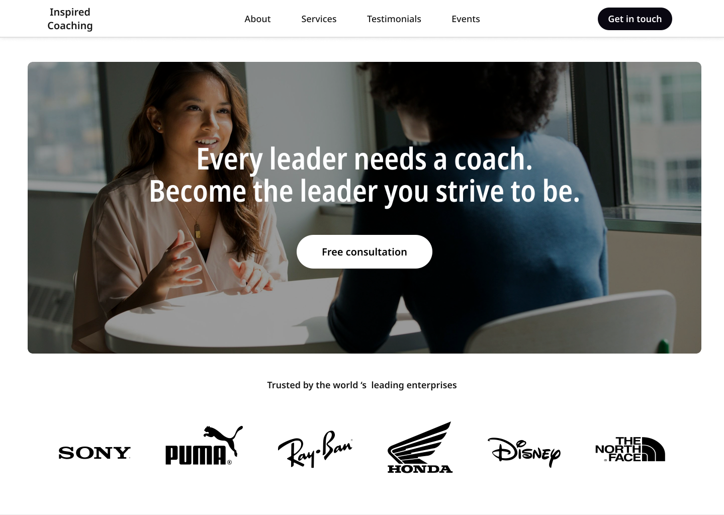 Coaching Website Template by Flori on Dribbble