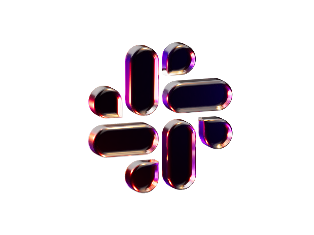 Glass Slack Logo, 3D animation by Andrii Pryvedenets on Dribbble