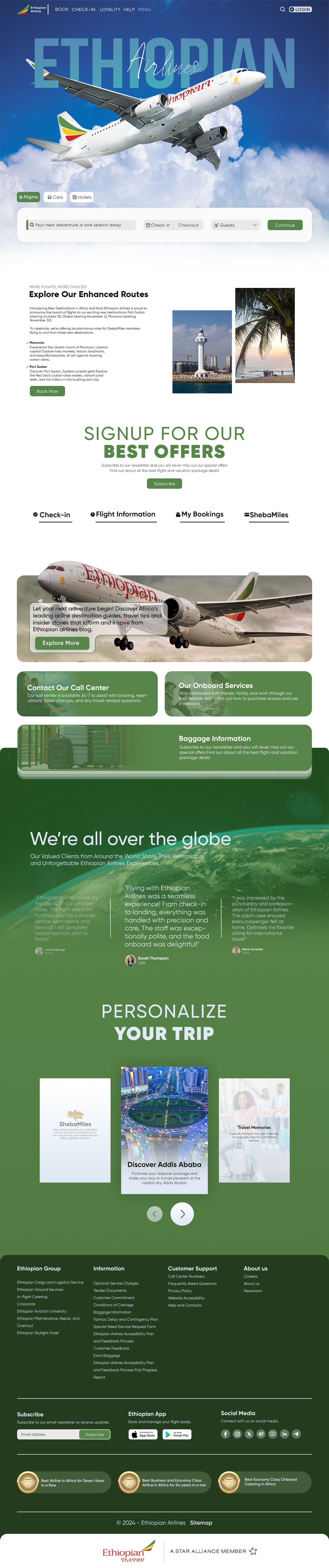 Ethiopian Airlines - UI Redesign ️🇪🇹 by Kaleb Tesfaye on Dribbble