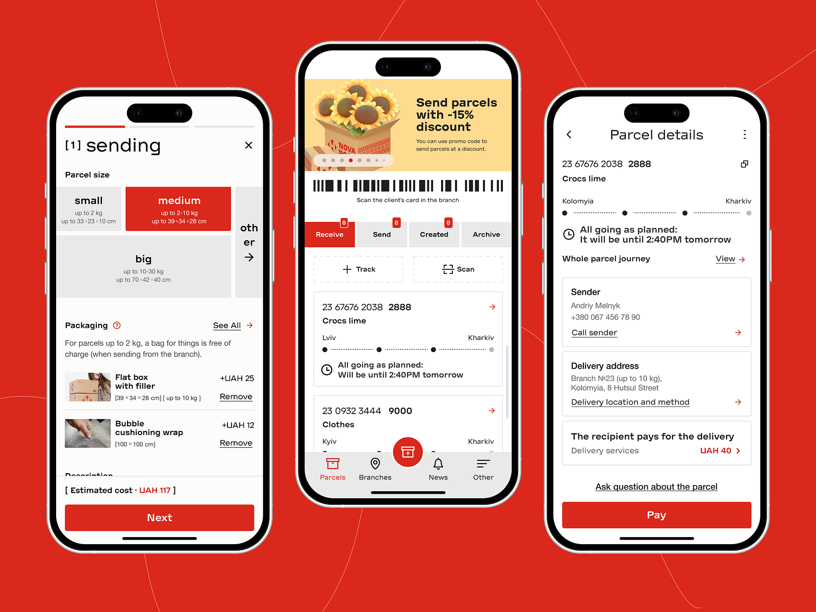 Nova Post Mobile App Redesign: Simplified Tracking Experience by Iryna ...