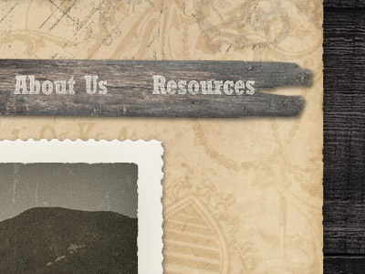 Wood Navigation by Ade Hanft on Dribbble