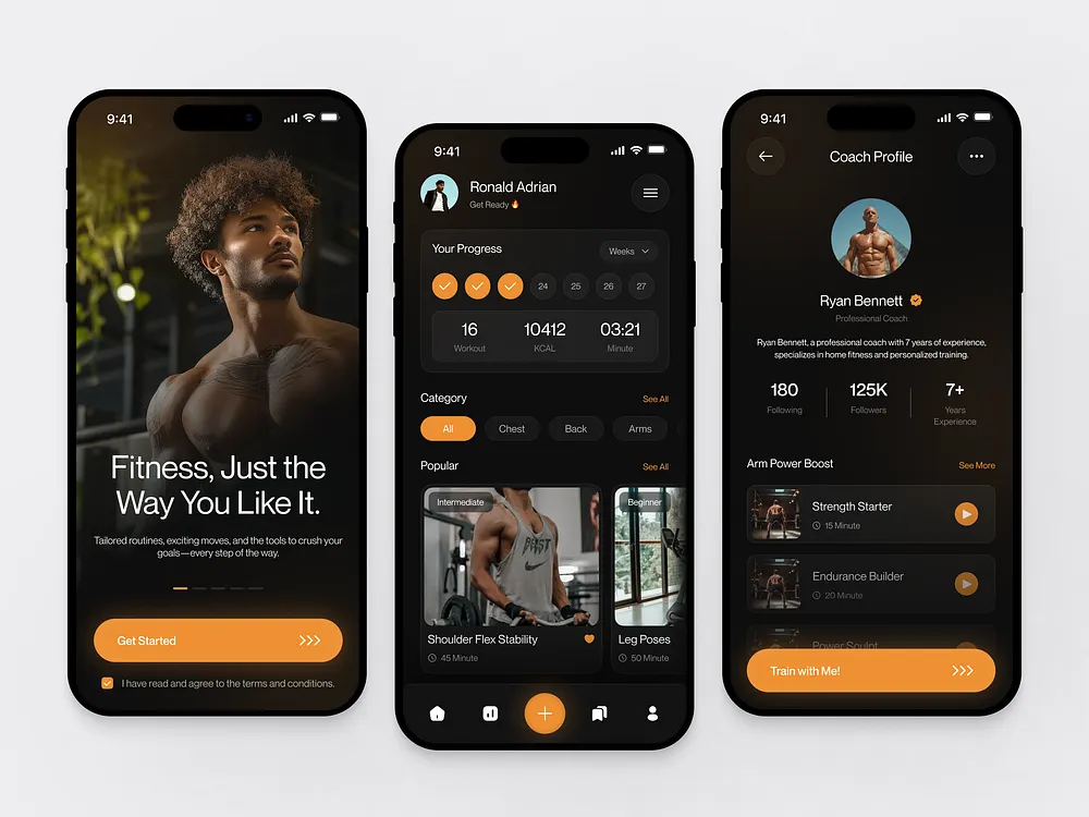 Browse thousands of Fitness App images for design inspiration | Dribbble