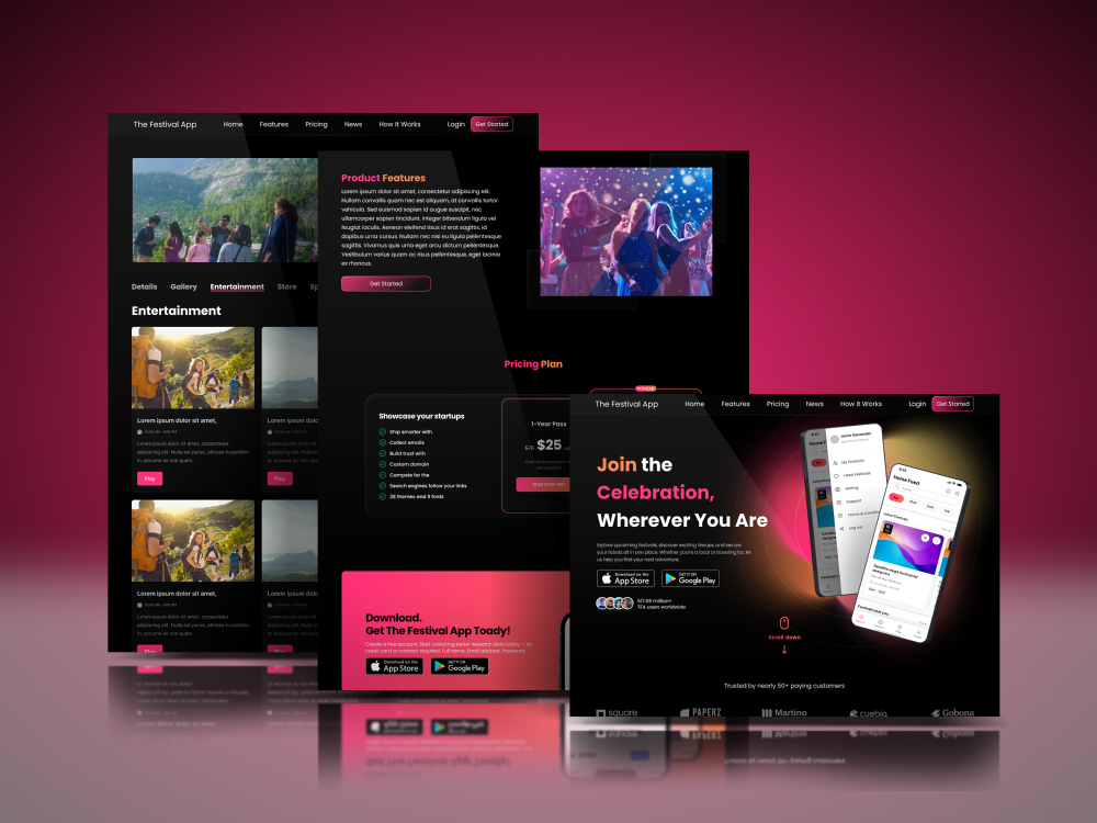 Event Management Website UI UX design by Vision Nexus on Dribbble