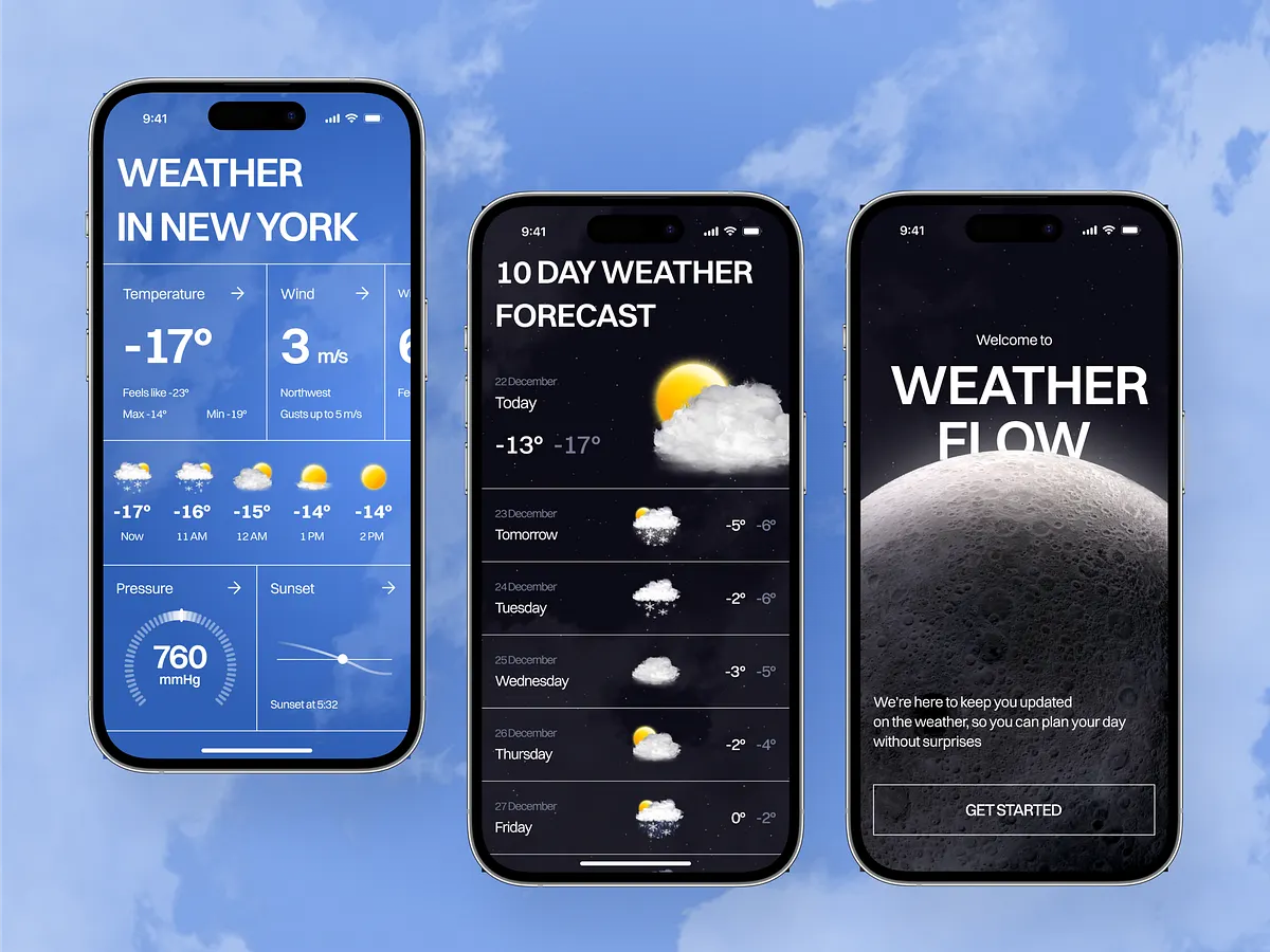 Browse thousands of Weather App images for design inspiration | Dribbble