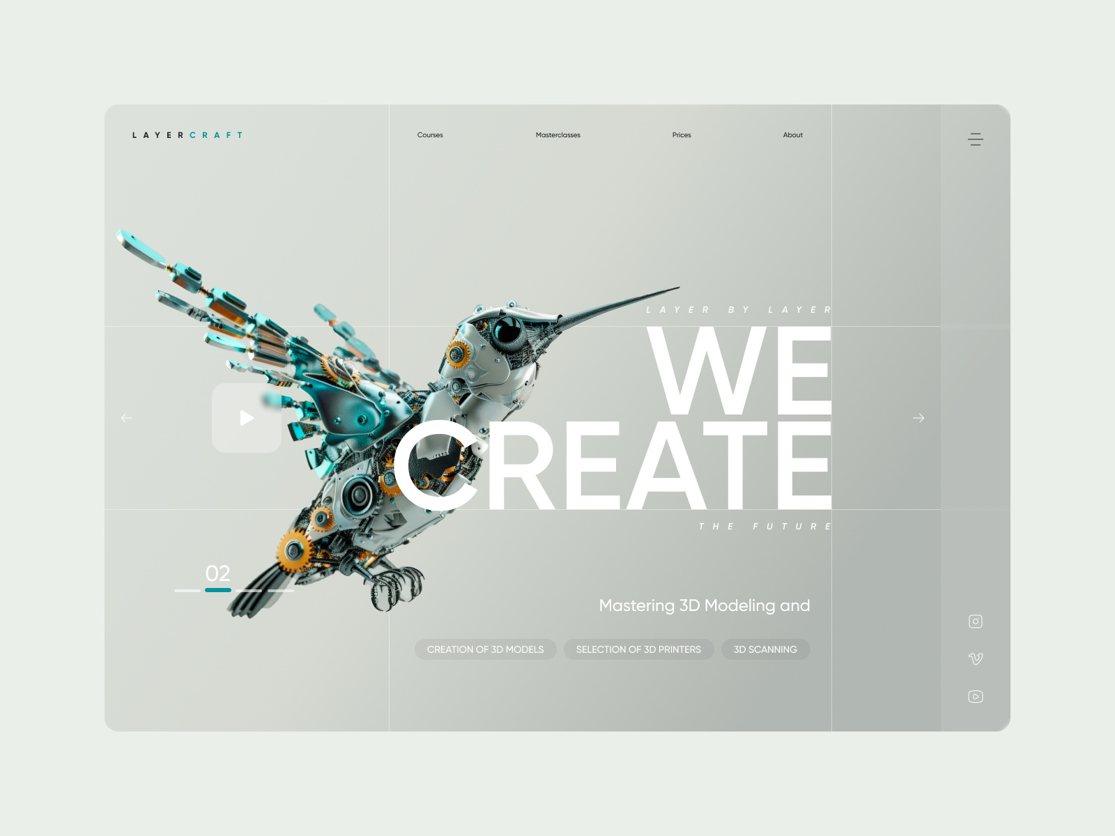 3D Design Studio Website by Kalyna Design on Dribbble