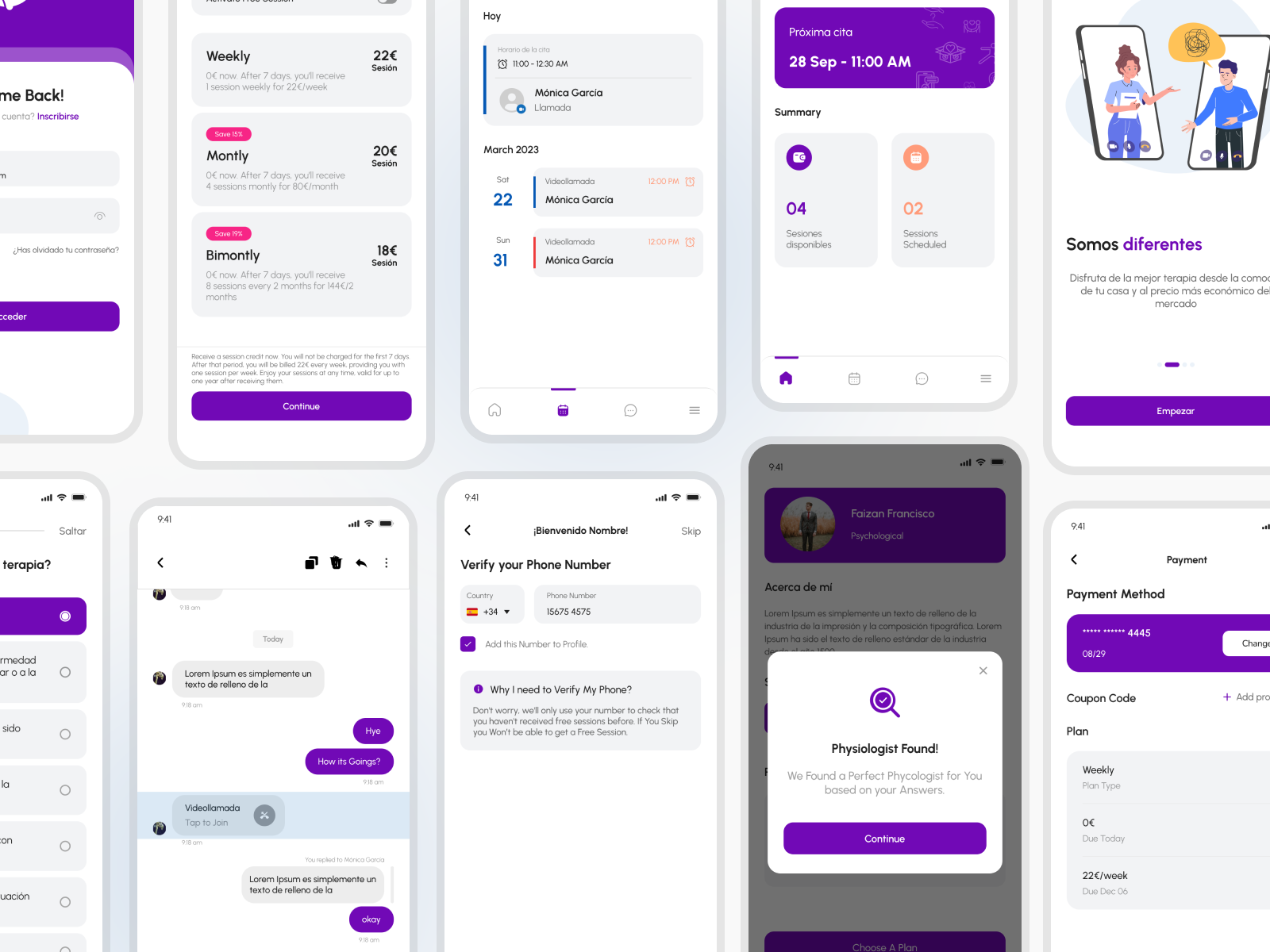 Mind Ease - A Therapy App UIUX Design by Nouman Imran on Dribbble