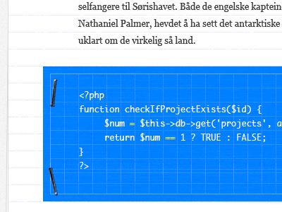 Blueprint code by Ronny-André Bendiksen on Dribbble