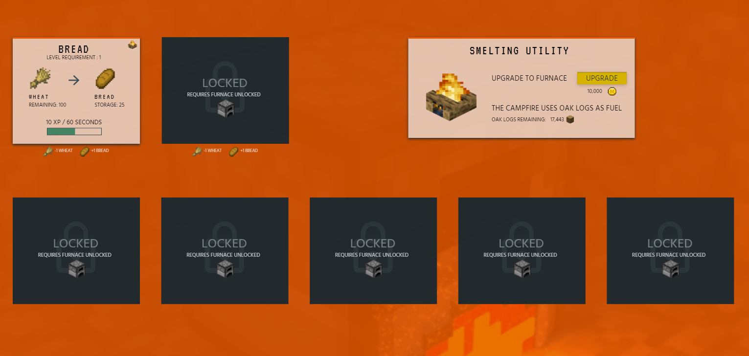 Minecraft Idle - Mockup by Anthony on Dribbble