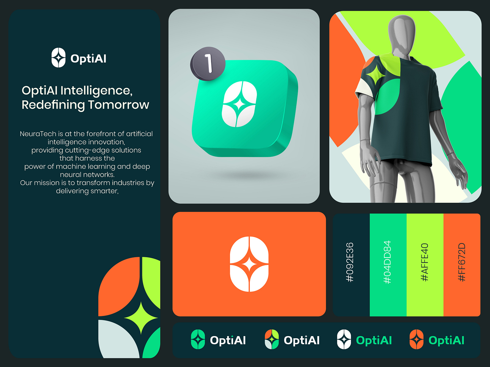 Opti Ai - modern artificial intelligence logo by Gazi Md Humaun Kabir on Dribbble