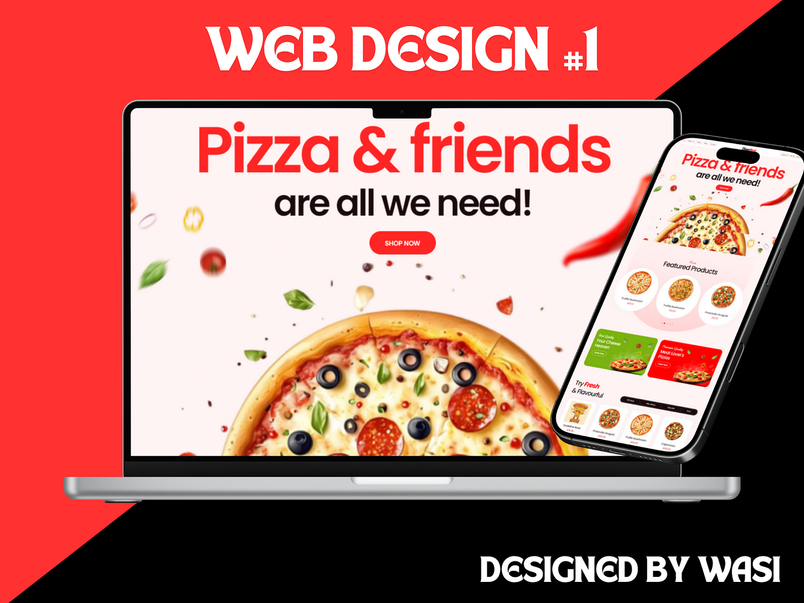 Pizza Shop Website by Wasi Sorkar on Dribbble