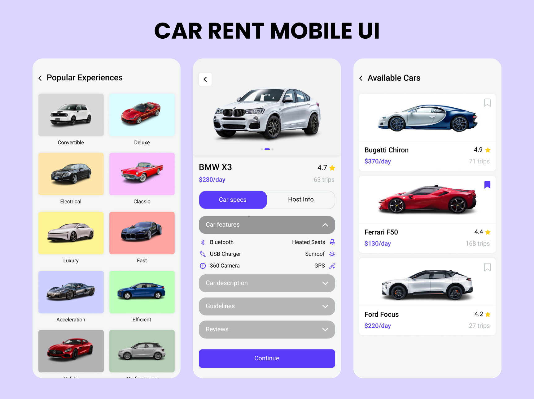 Cars App UI designs, themes, templates and downloadable graphic ...