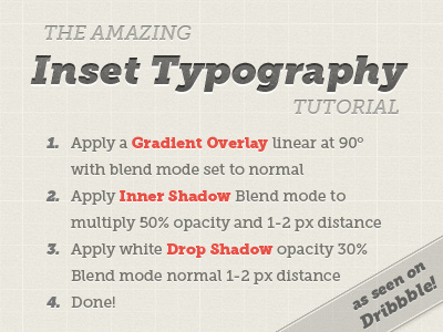 Inset Typography Tutorial by Roland Martial on Dribbble
