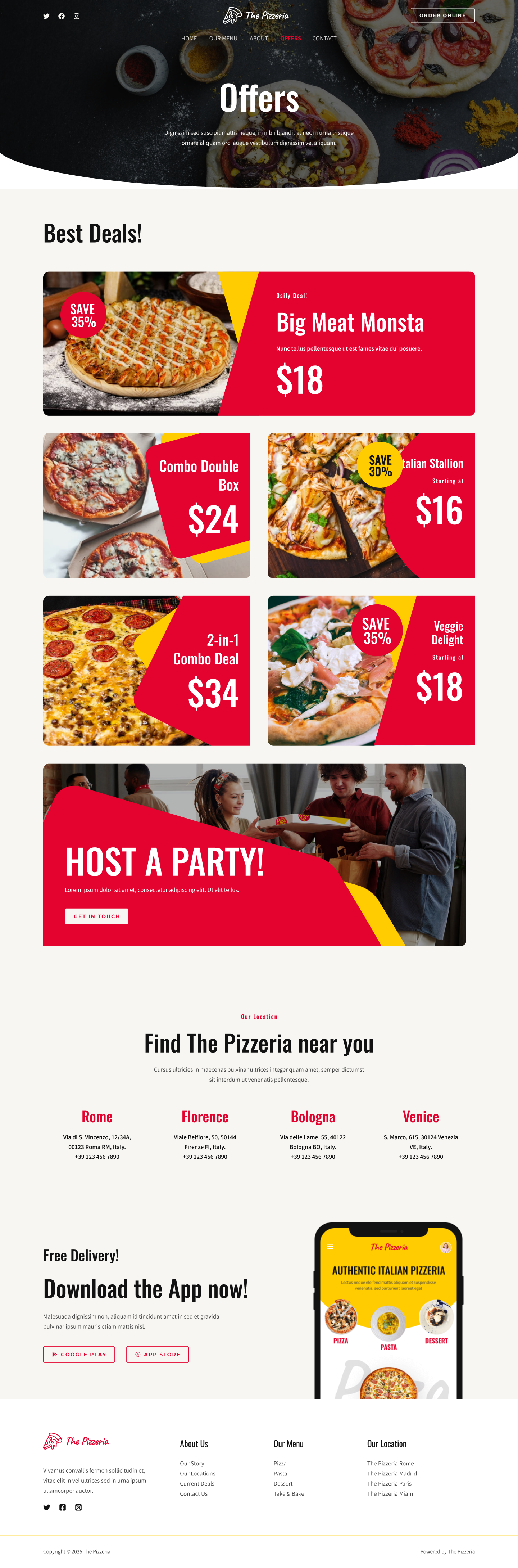 Pizza Website UI/UX Design in Figma by UX on Dribbble