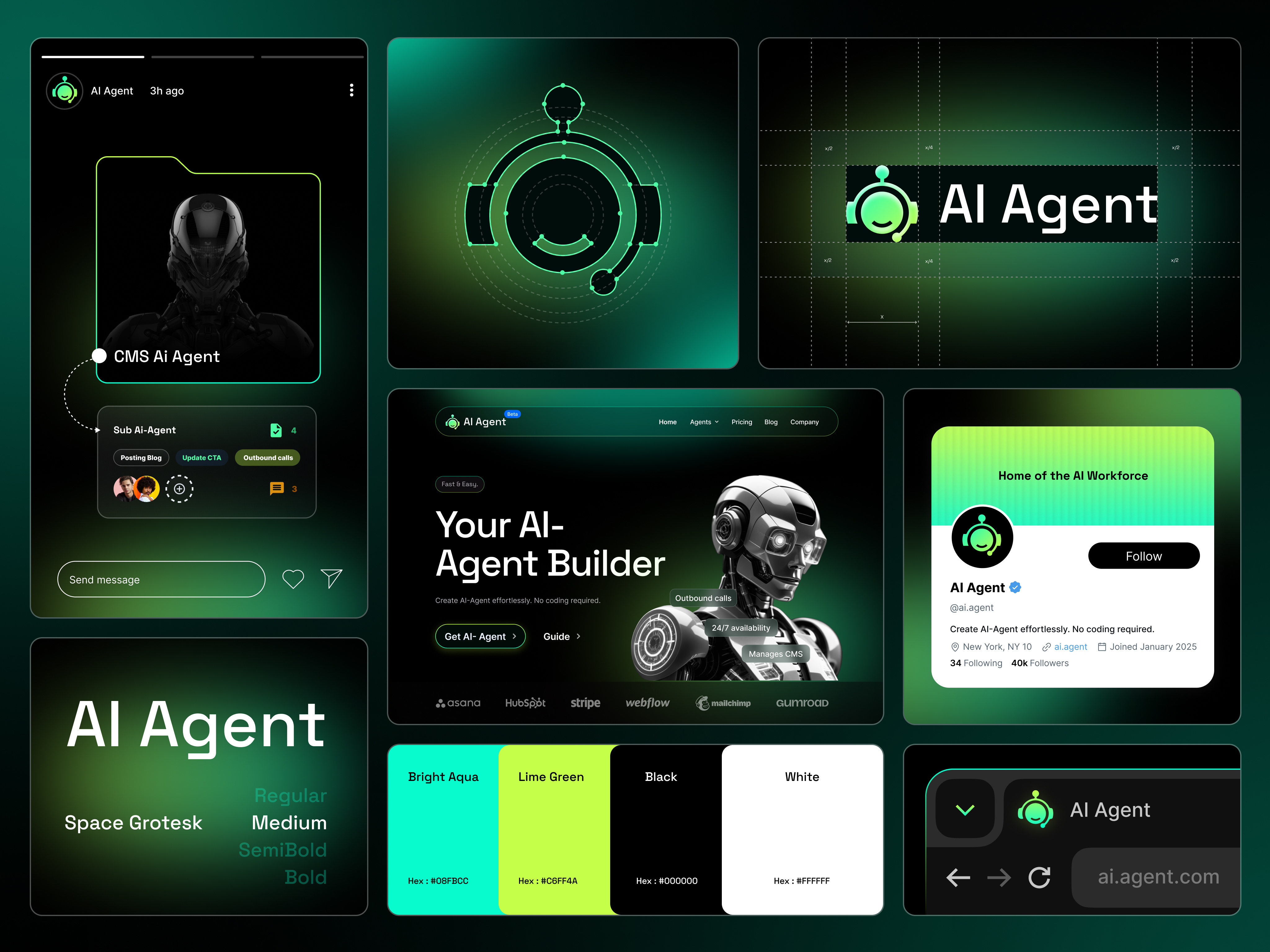 Ai Agent Logo designs, themes, templates and downloadable graphic ...