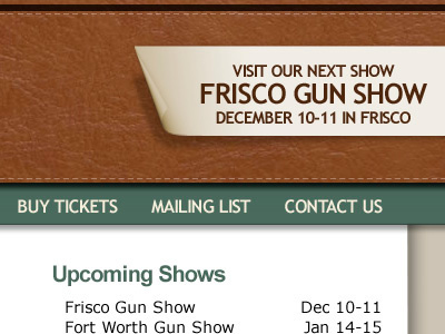 FW Gun Show - Internal by Rob Shiflet on Dribbble