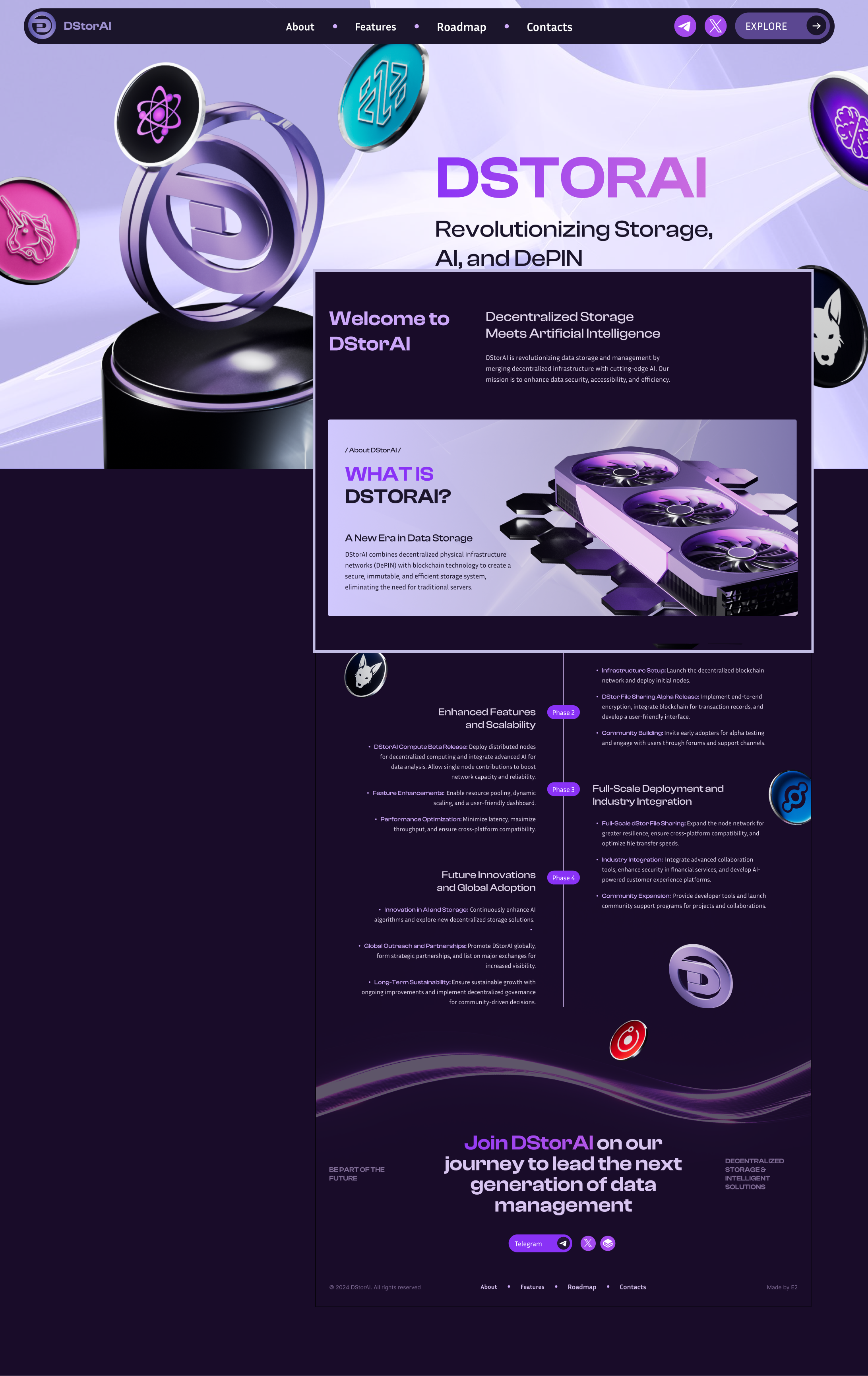 Development of a crypto website by E2 on Dribbble