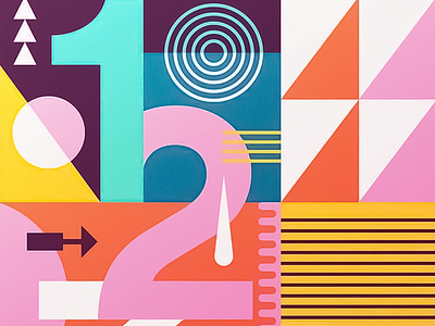 Vibrant Geometric Flow by perfectos on Dribbble