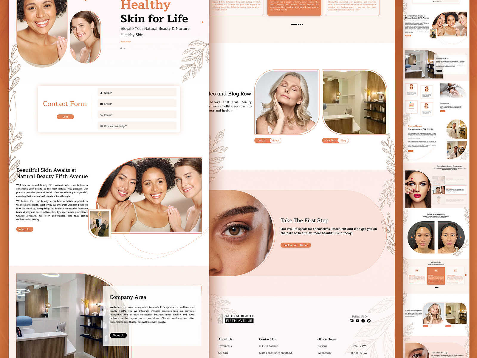 Healthy Skin Website Template by UIUX on Dribbble