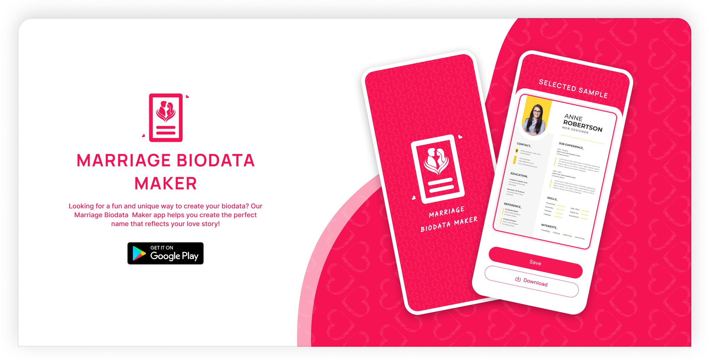 Marriage Biodata Maker App by Ketan Gohil on Dribbble