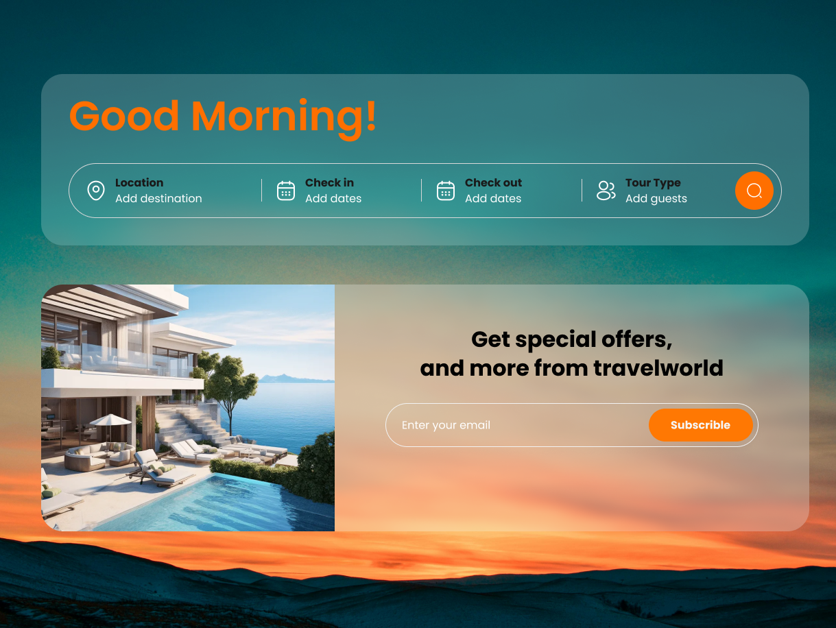 Tourism Component - Ui Kit by Faranak Rahimi on Dribbble