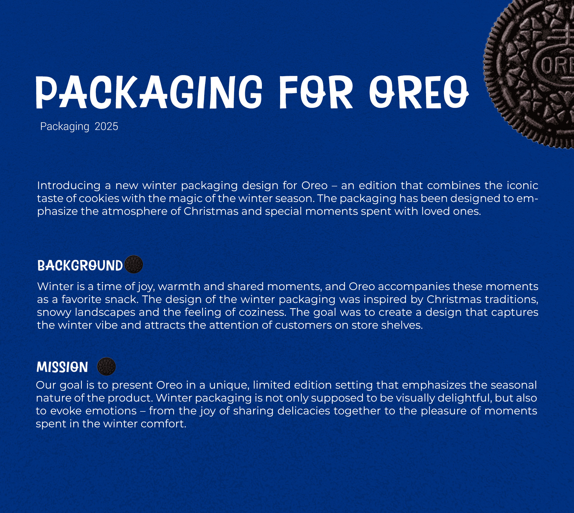 Packaging for Oreo | Design by Marta Wasilewska on Dribbble