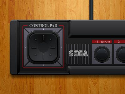 Sega Master System Controller by David McLeod on Dribbble