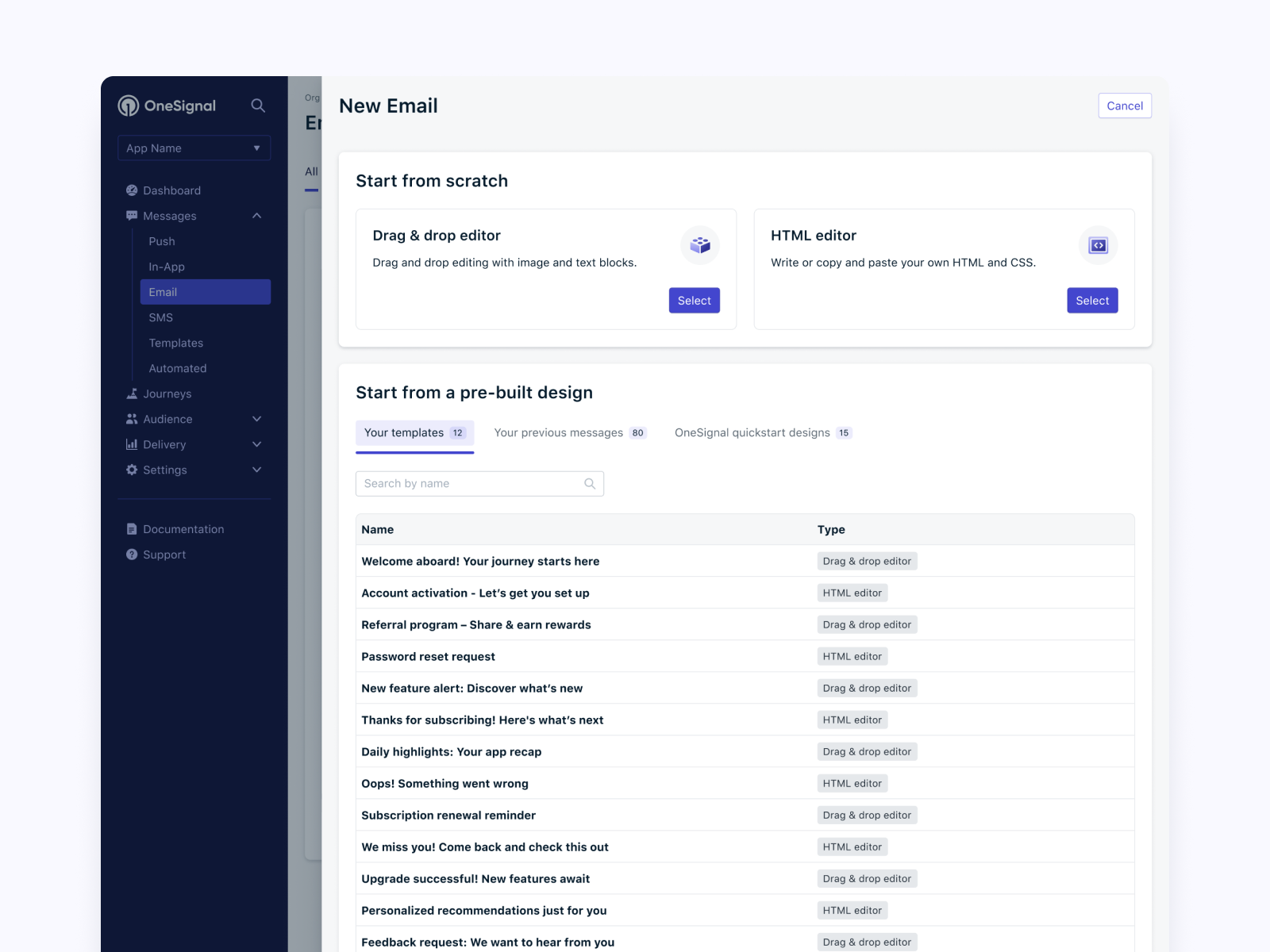 Email Design Library - User Templates by Catherine J. Supnet for ...