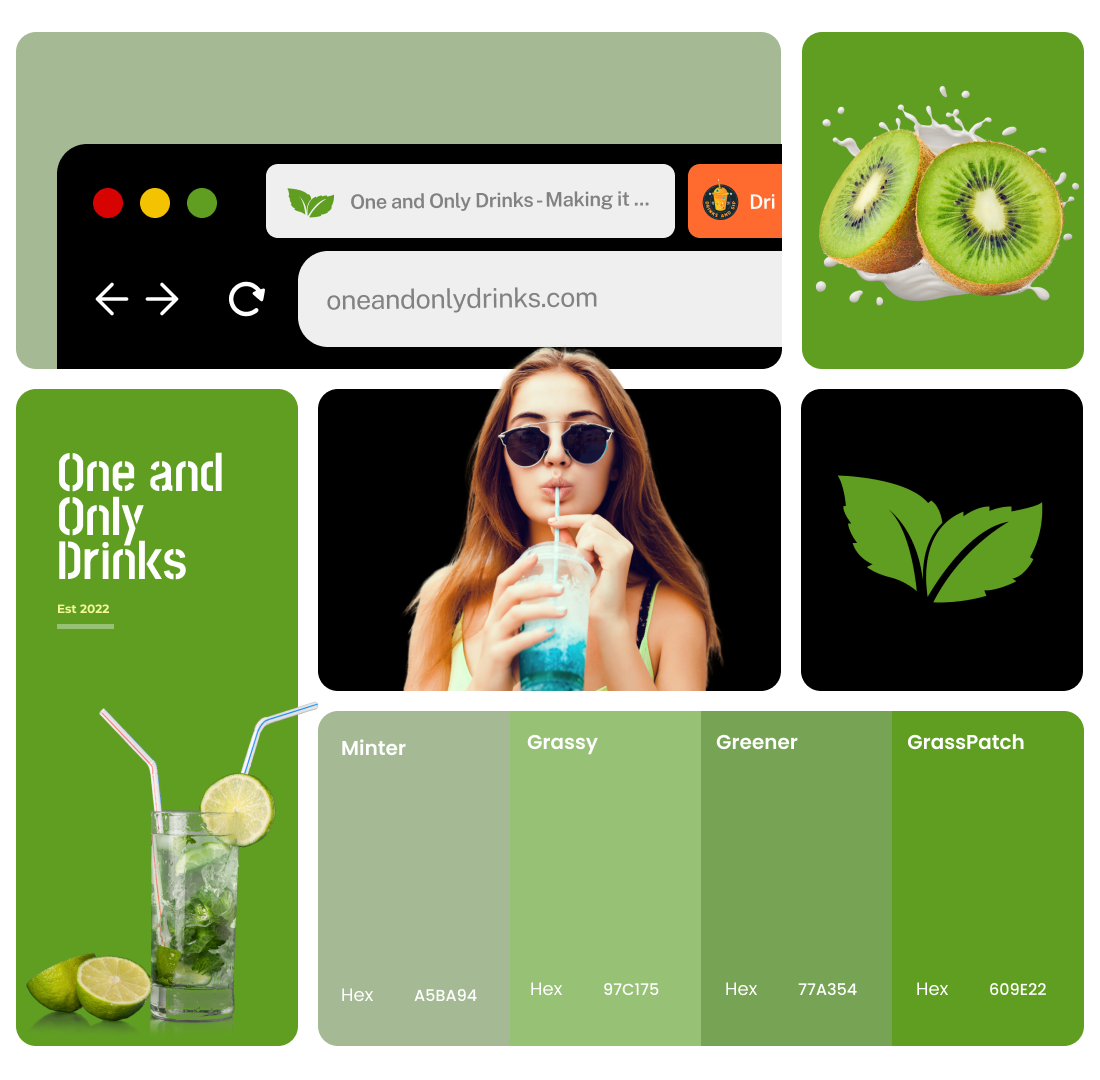 One and Only Drinks Website Design by Novaforge Design on Dribbble