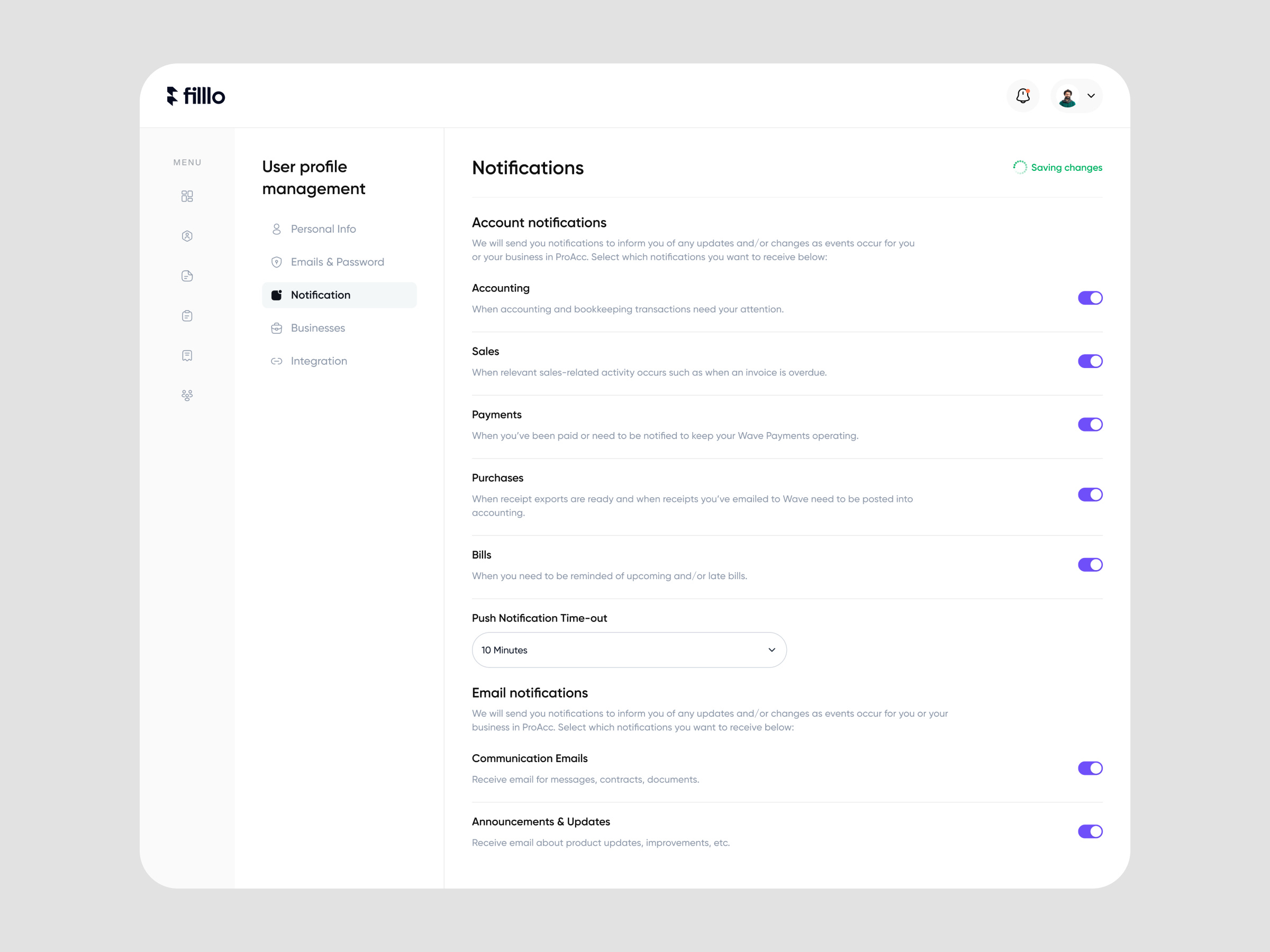 Filllo Money Management - Profile Page by Filllo Design Agency on Dribbble