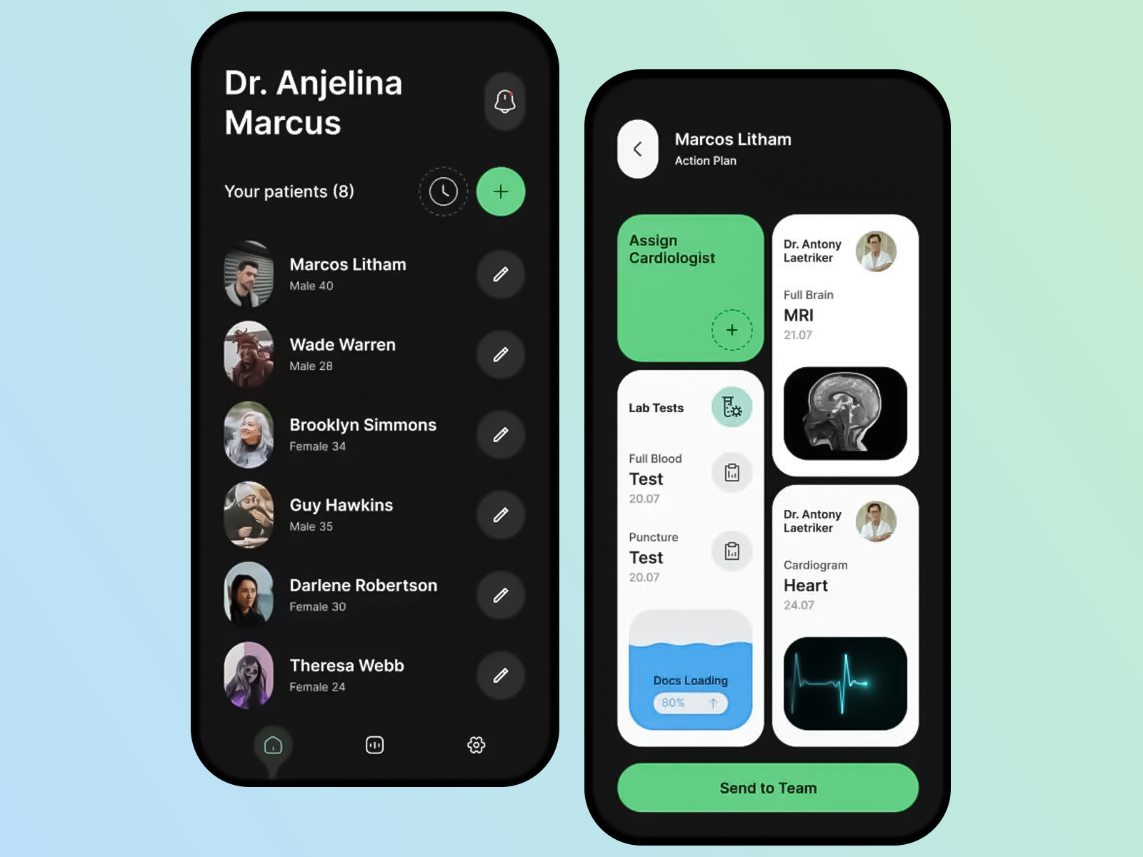 App UI Design for Smart Healthcare by imadefox on Dribbble