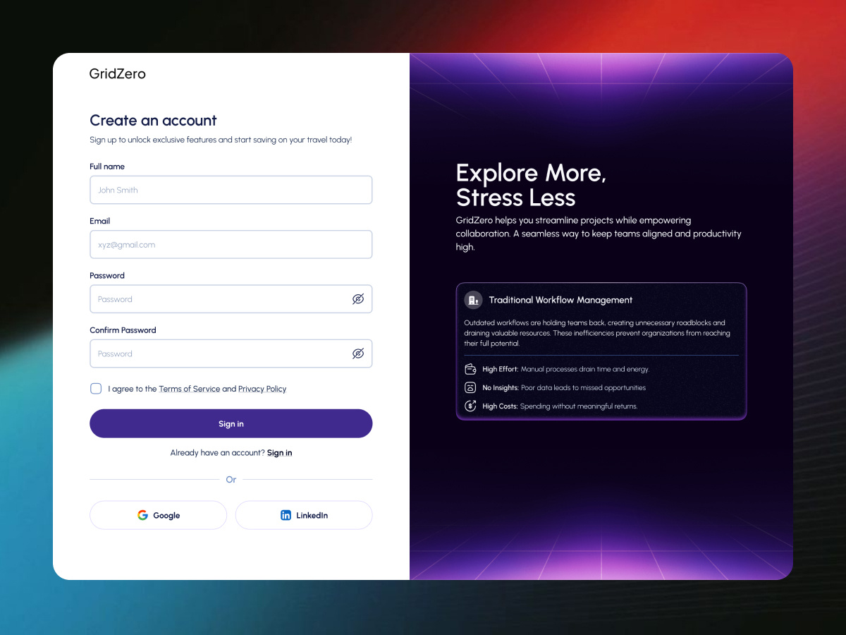 Sign up UI Design by Anjuman Sharear on Dribbble