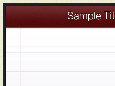 Lined Paper by Erik Frick on Dribbble