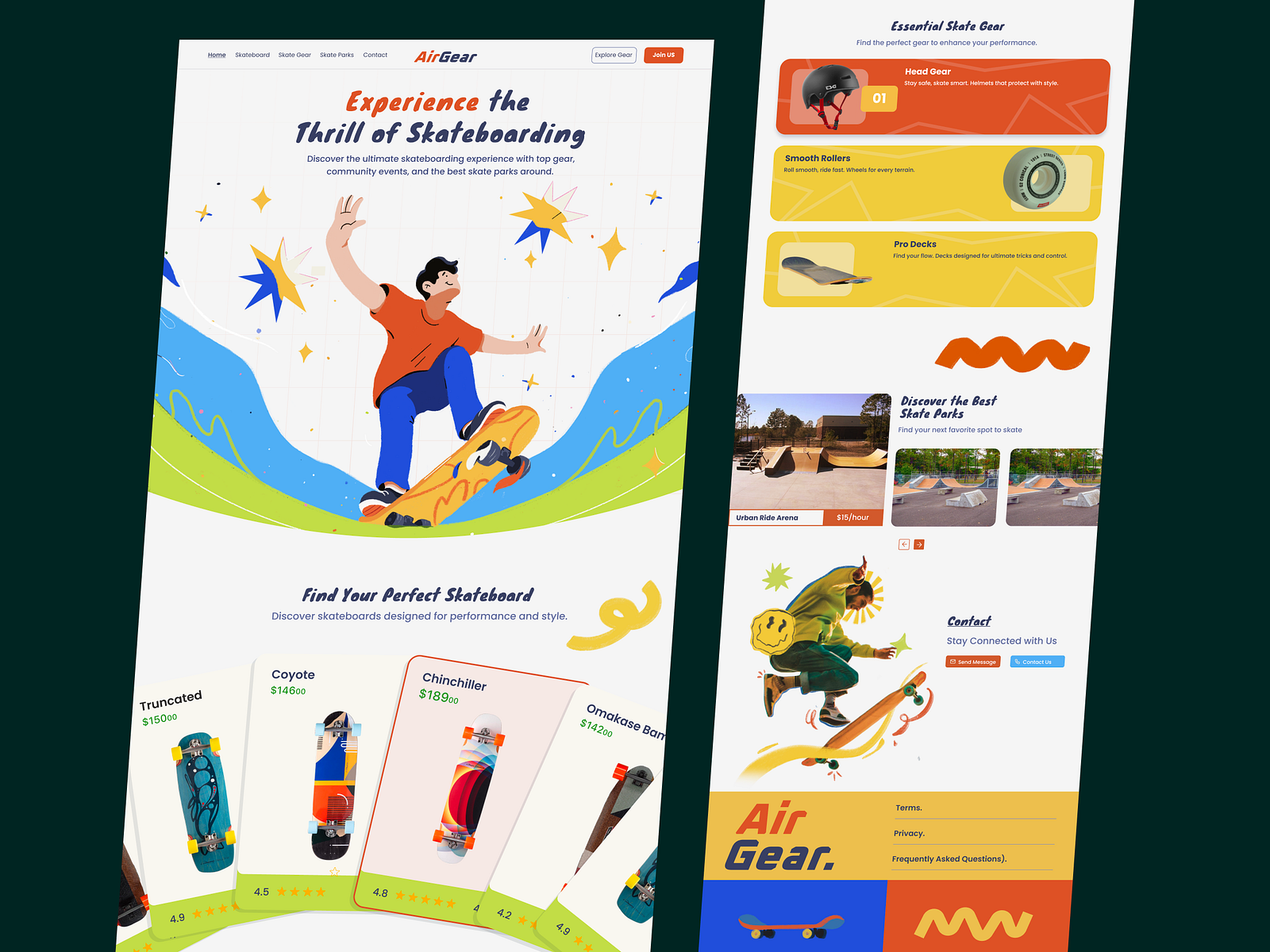 Air Gear: Skateboarding Website by Zein on Dribbble