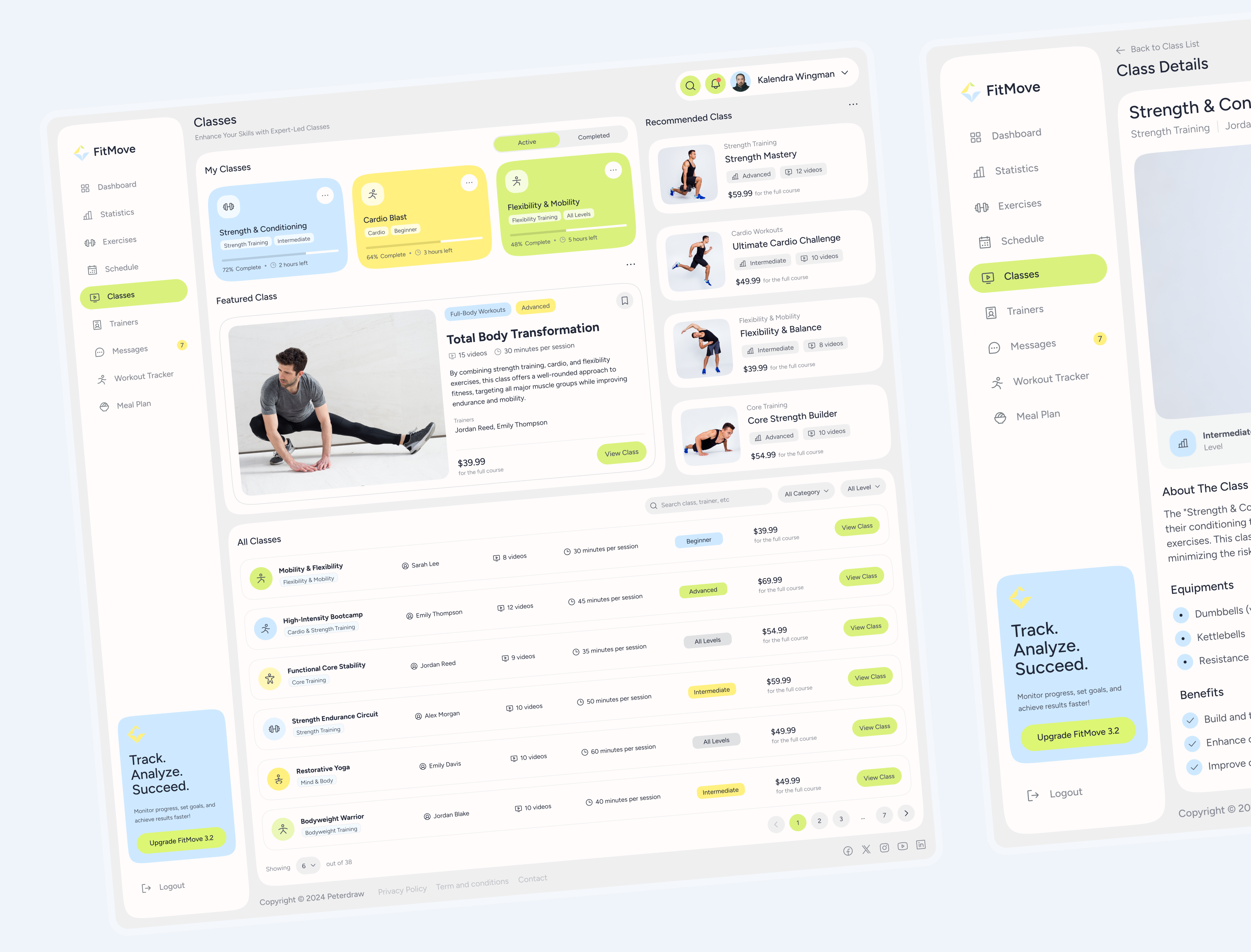 FitMove – Fitness Dashboard by Ahmad S. Afandi for Peterdraw Studio on Dribbble