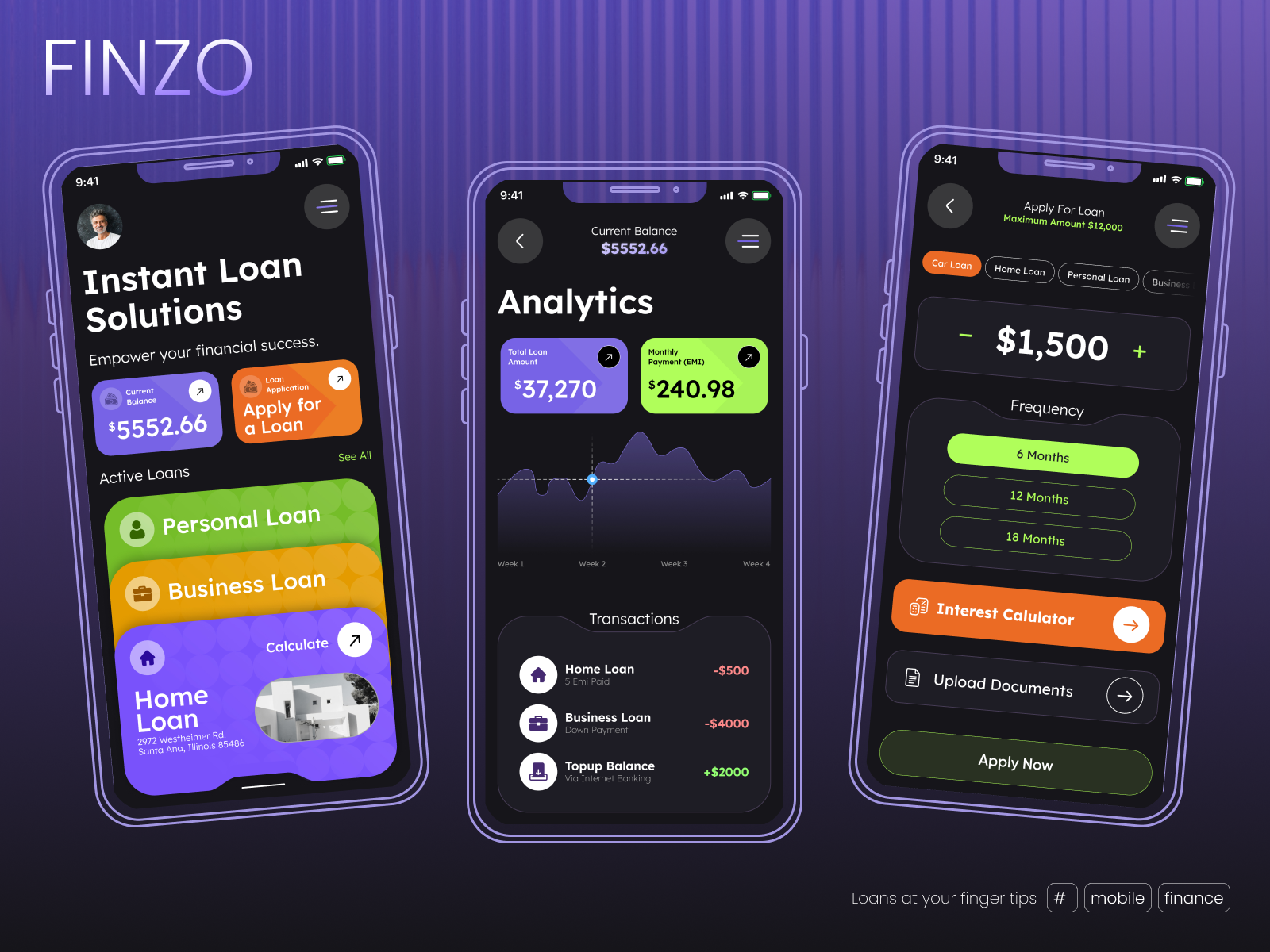 Finzo Loan Management App: Easy Loans, Smart Life by MQoS UI/UX for ...