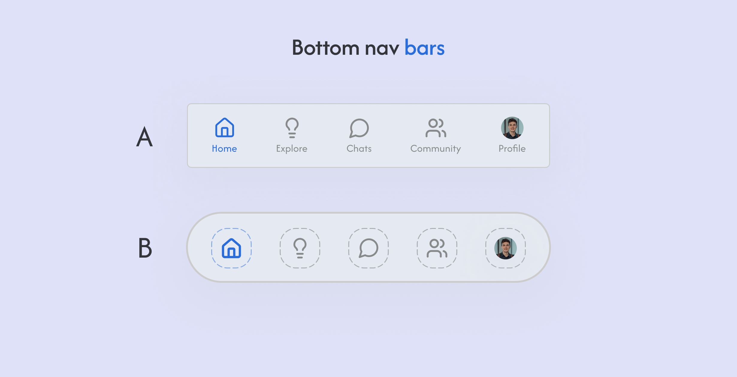 Bottom Navigation Bar designs, themes, templates and downloadable ...
