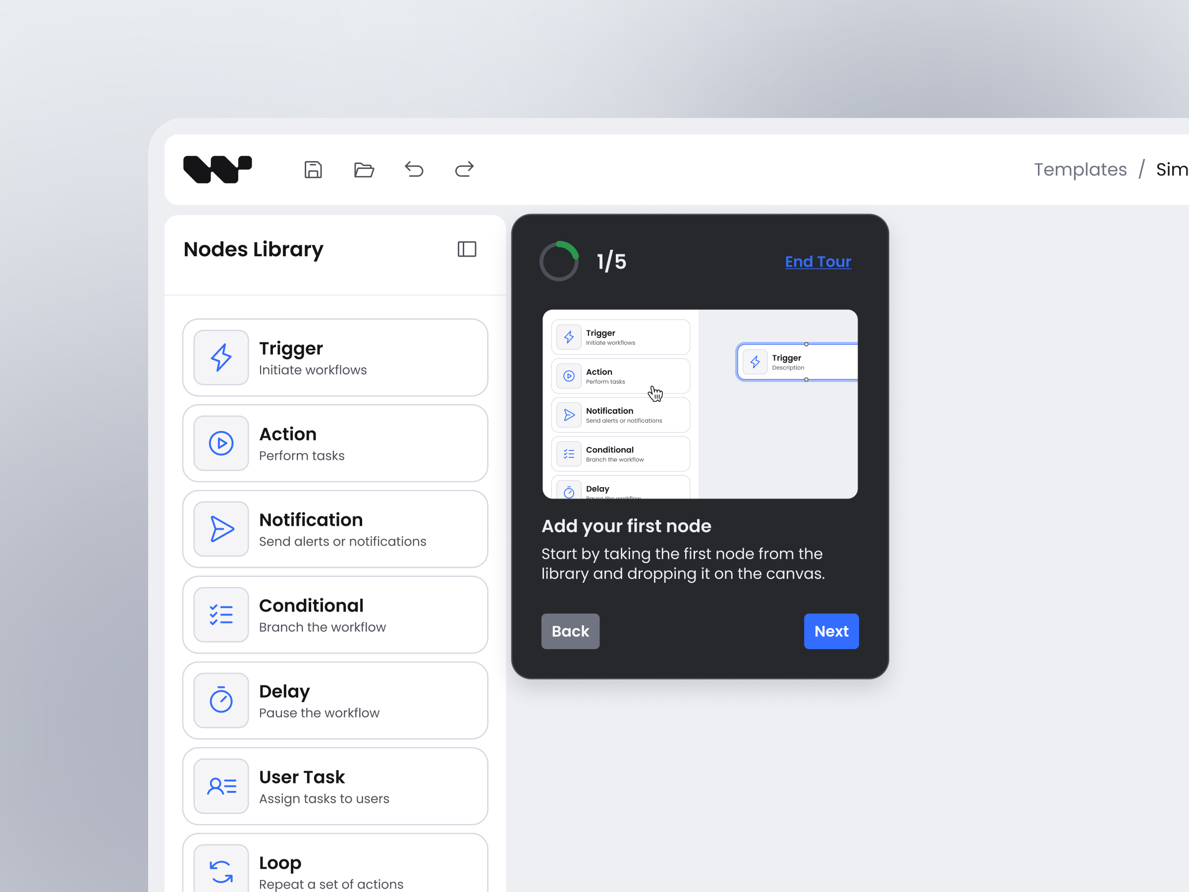 Workflow Builder App for automatizations by Witek Iglewski for Synergy Codes on Dribbble