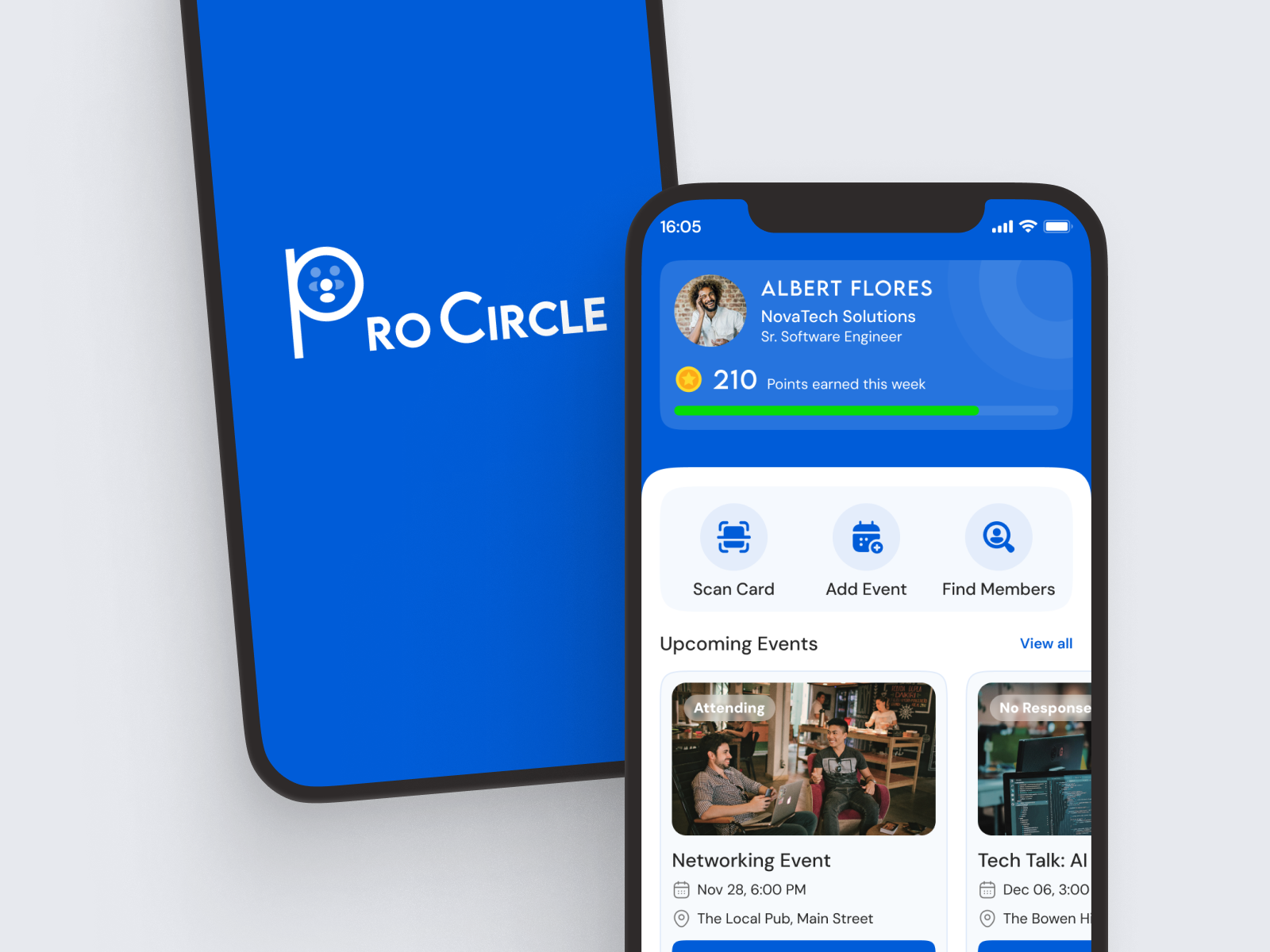 ProCircle - UX/UI Mobile App Design by Aayushi Jani on Dribbble