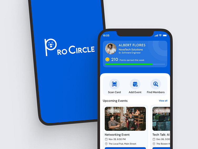 ProCircle - UX/UI Mobile App Design by Aayushi Jani on Dribbble