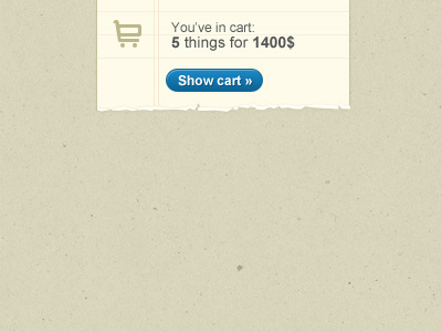 Cart - note by Kuba Stanek on Dribbble