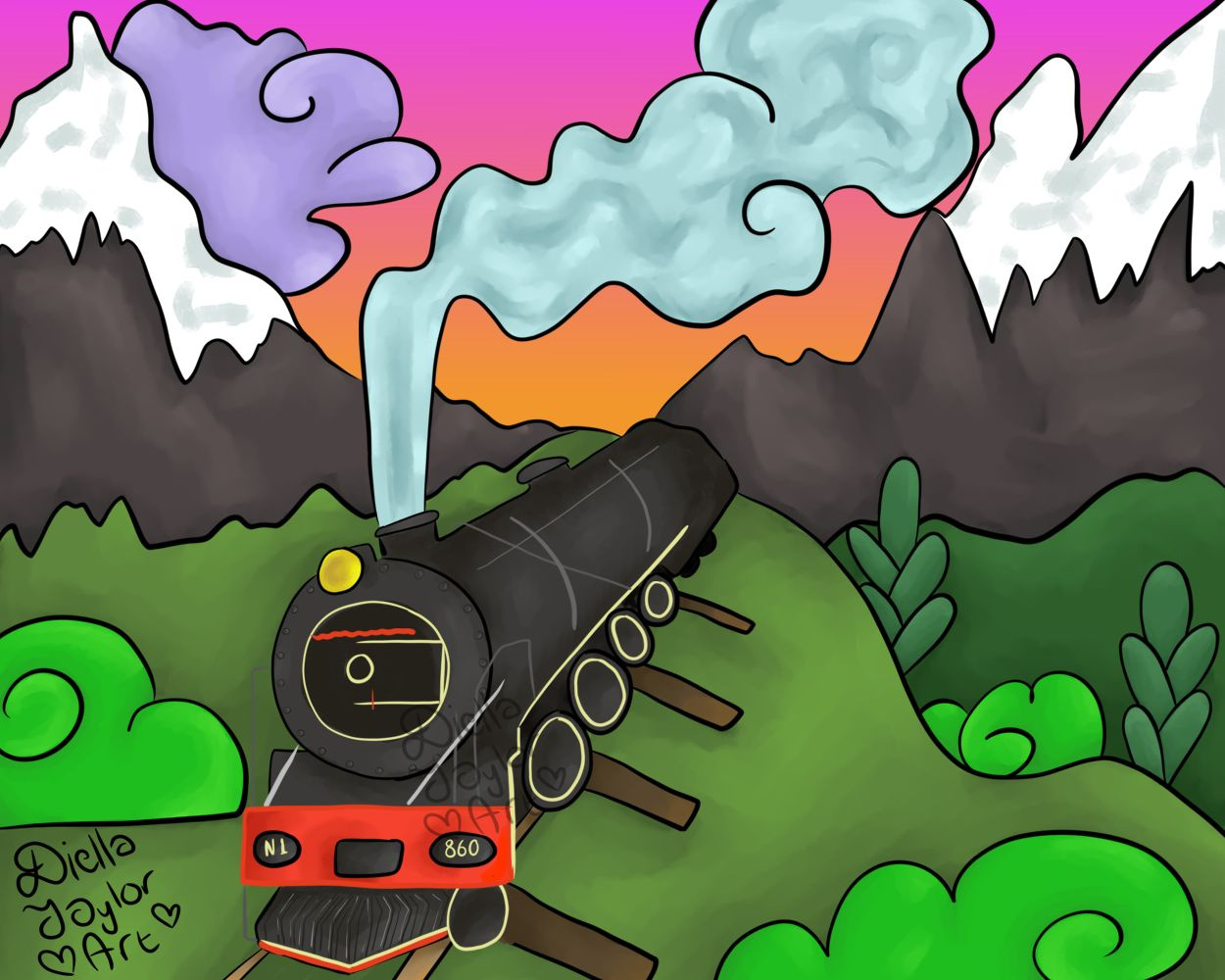 Steam Train by Diella on Dribbble