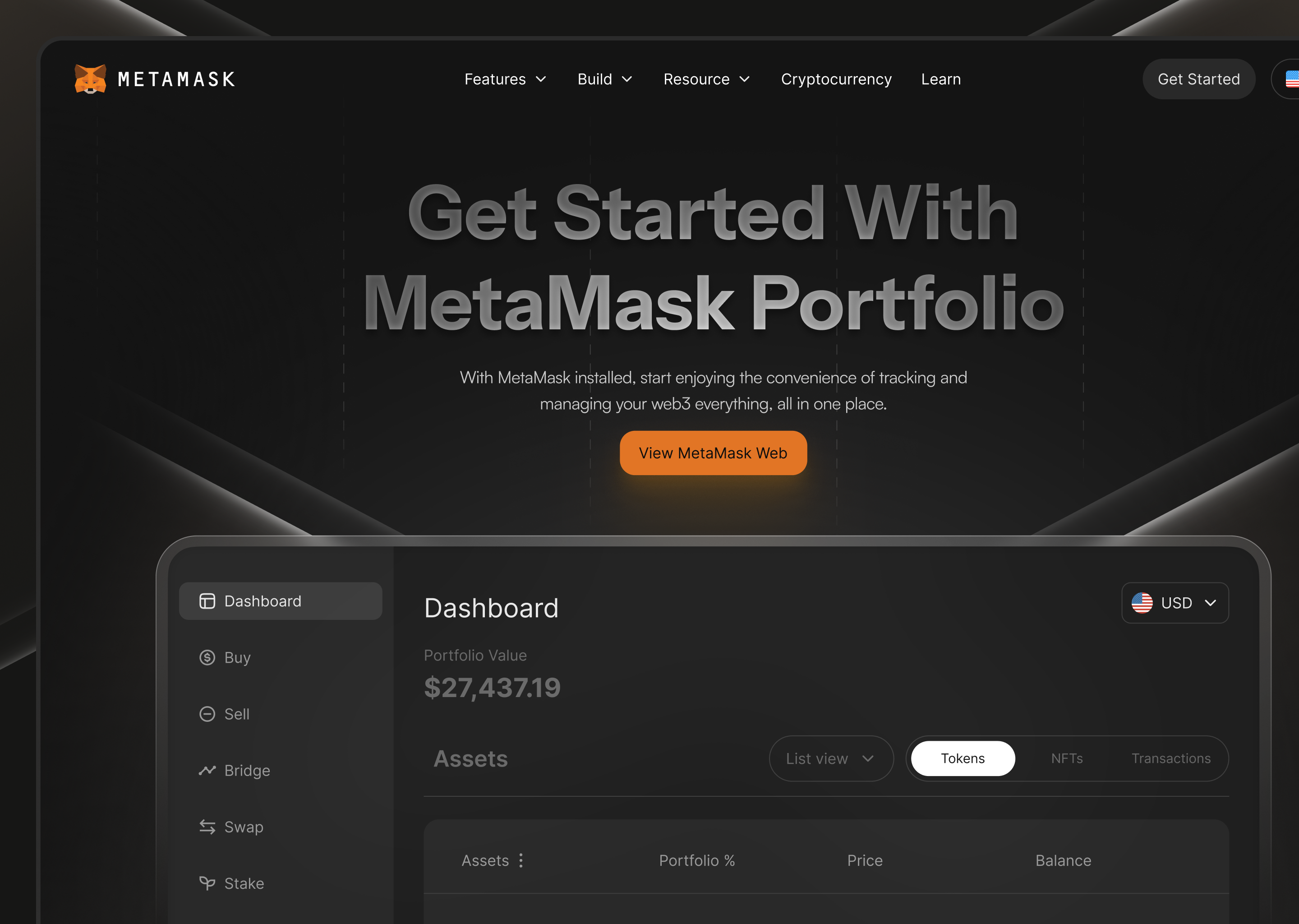 MetaMask | Hero Concept | Figma | Redesign by Khubaib.sol on Dribbble