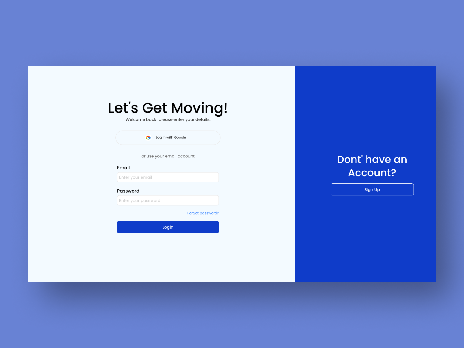 Sign In and Sign Out Pages by Gautam on Dribbble