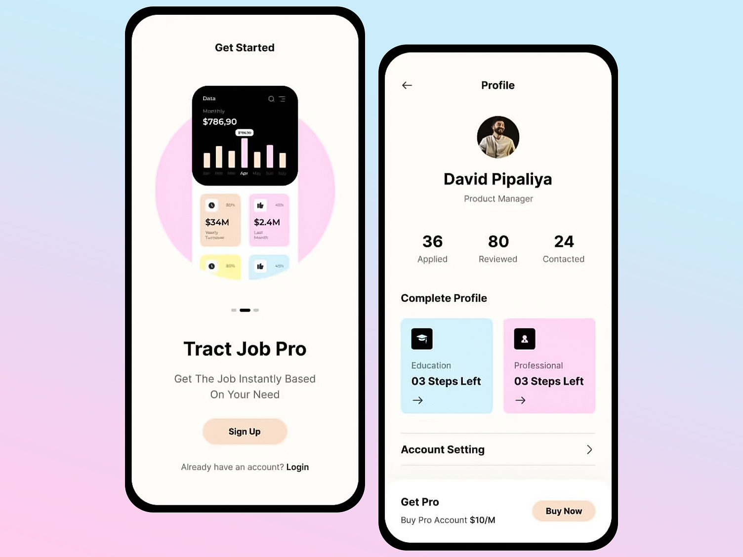 UX/UI Design for Job Finder by Emma Choe on Dribbble