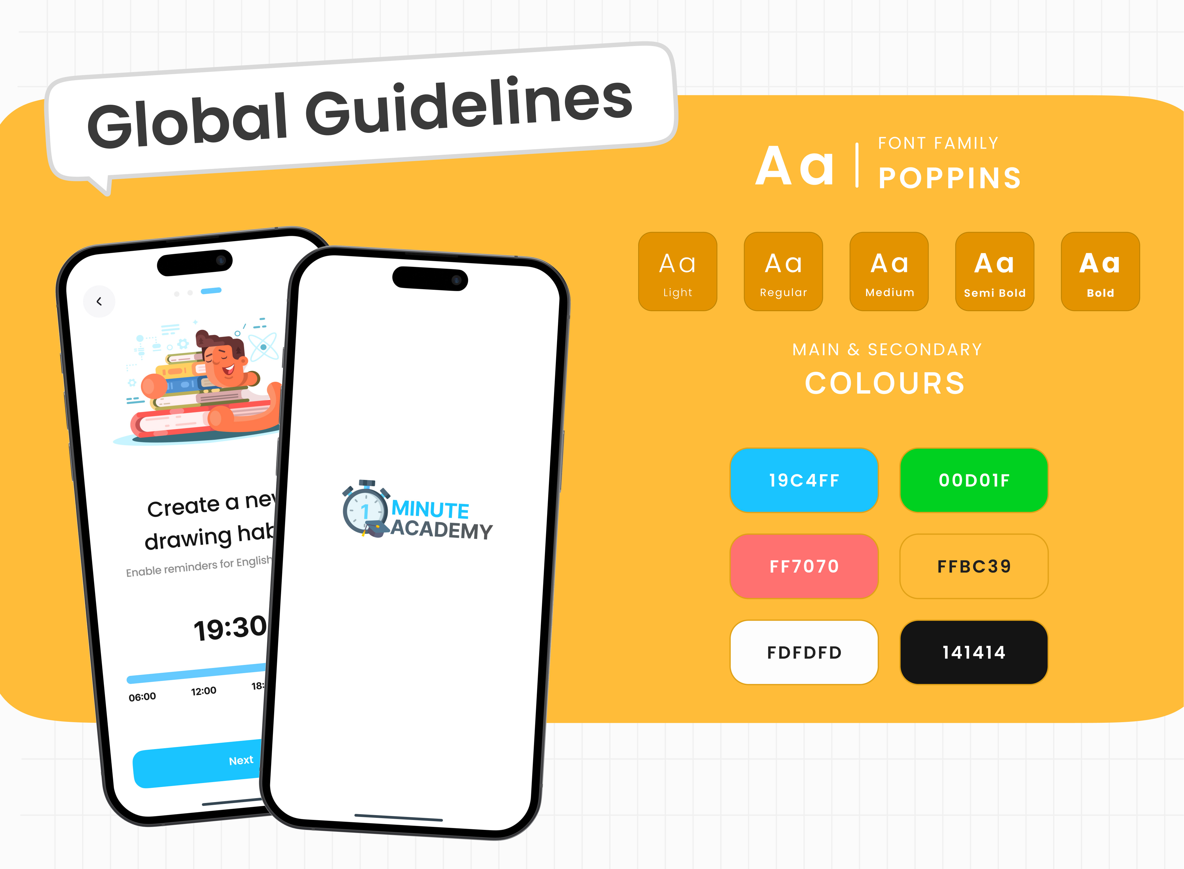Language Learning Mobile App Design | Minute Academy by Pyotr K on Dribbble