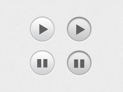 Player buttons by sebakotiv on Dribbble