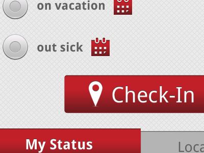 App Check in Page by Bobby Burdette on Dribbble