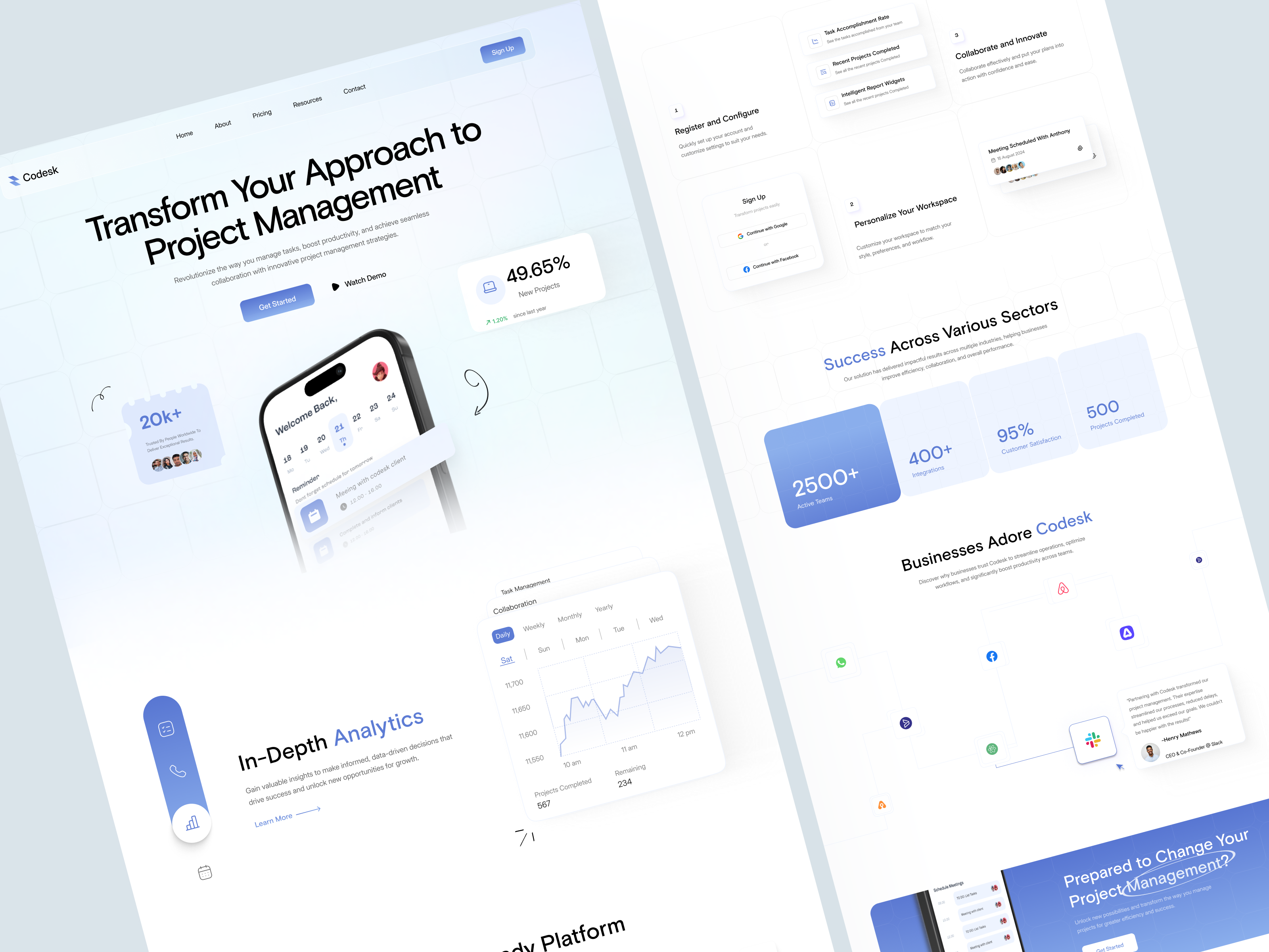 Codesk - Project Management CRM Platform by Ofspace UX/UI on Dribbble