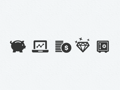 Finance Icons by Scott Dunlap on Dribbble