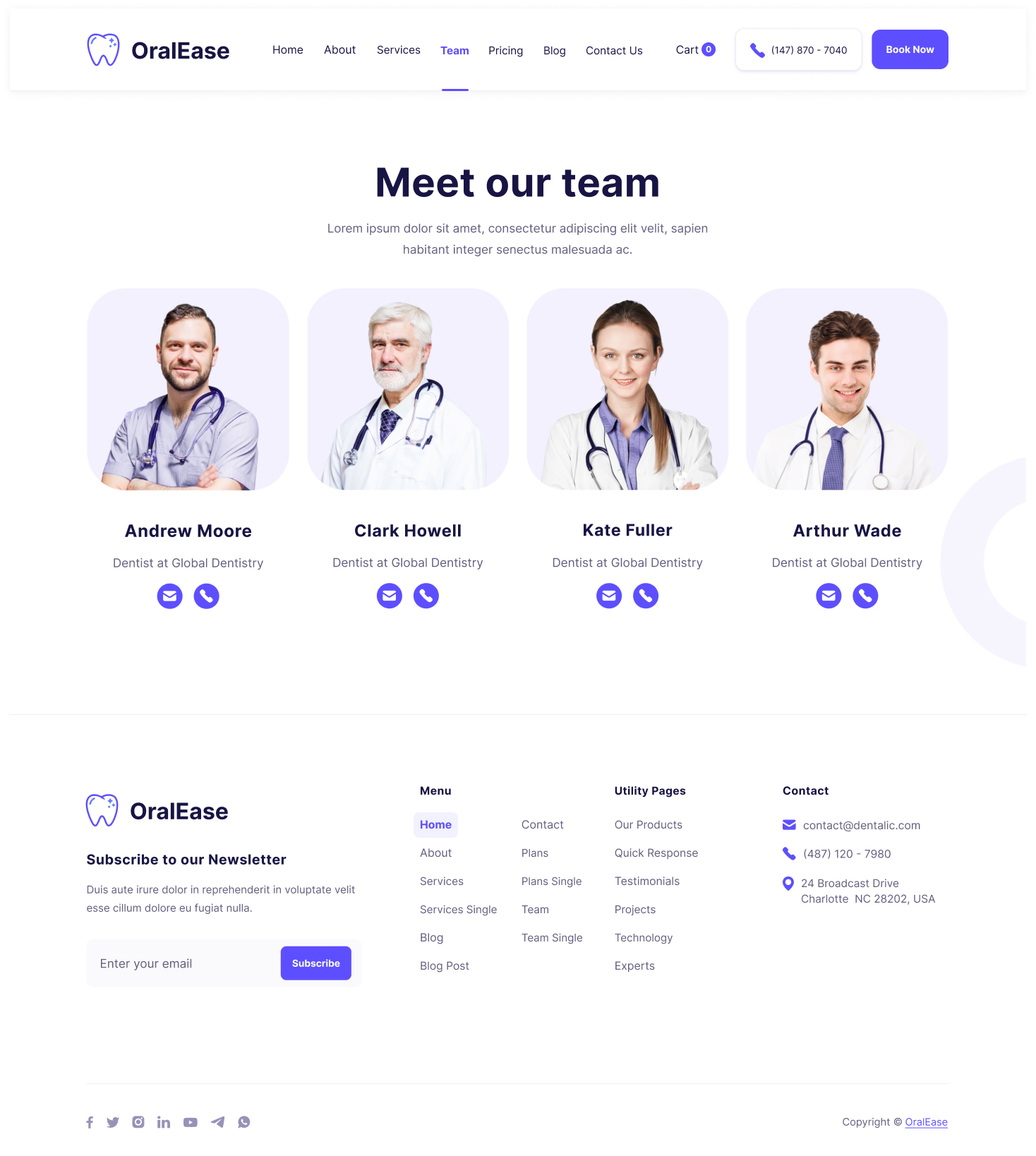 Dentist Appointment Booking Website UI/UX Design by UX on Dribbble